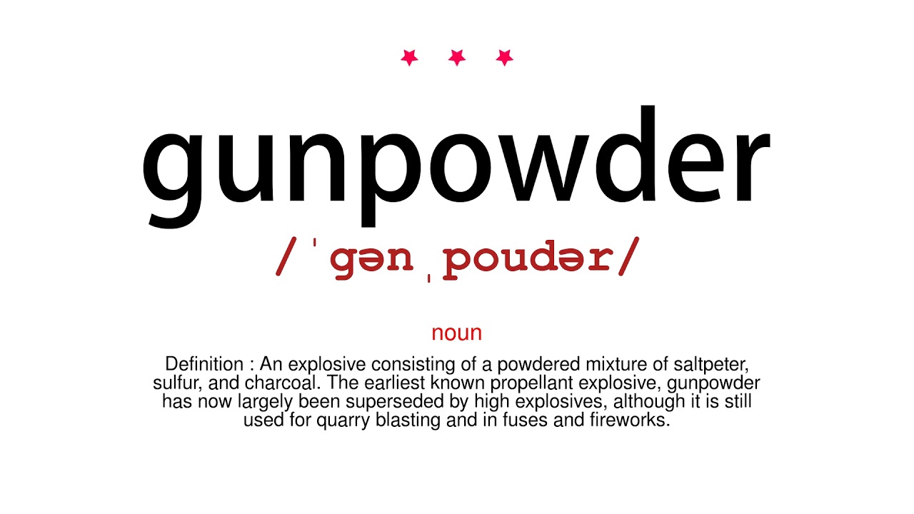 How to pronounce gunpowder - Vocab Today - YouTube