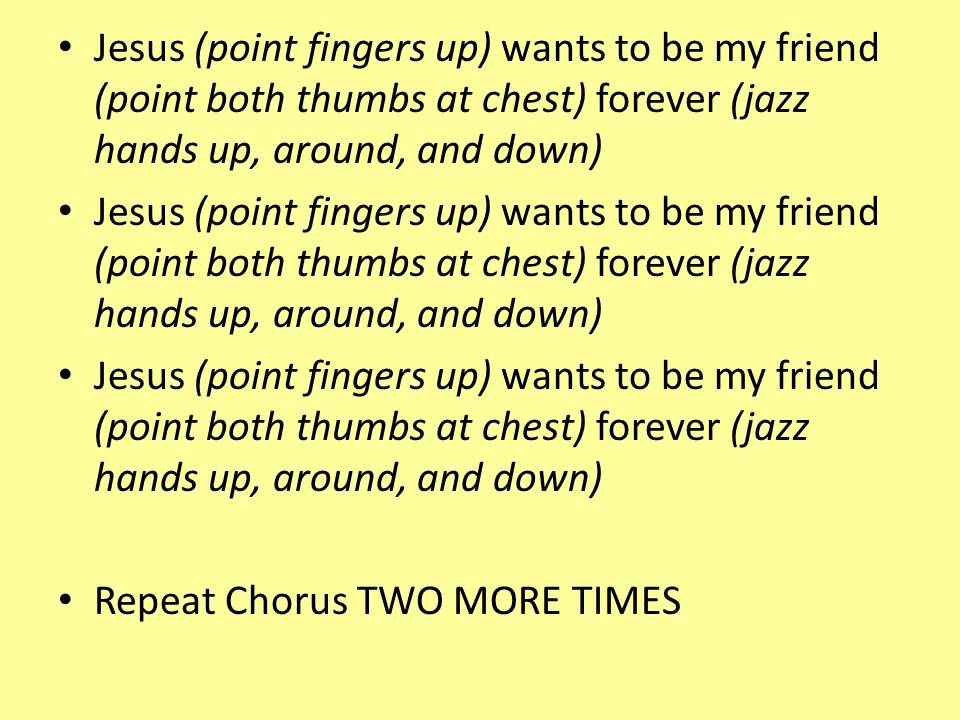 Jesus Wants to be My Friend Forever! March song - YouTube