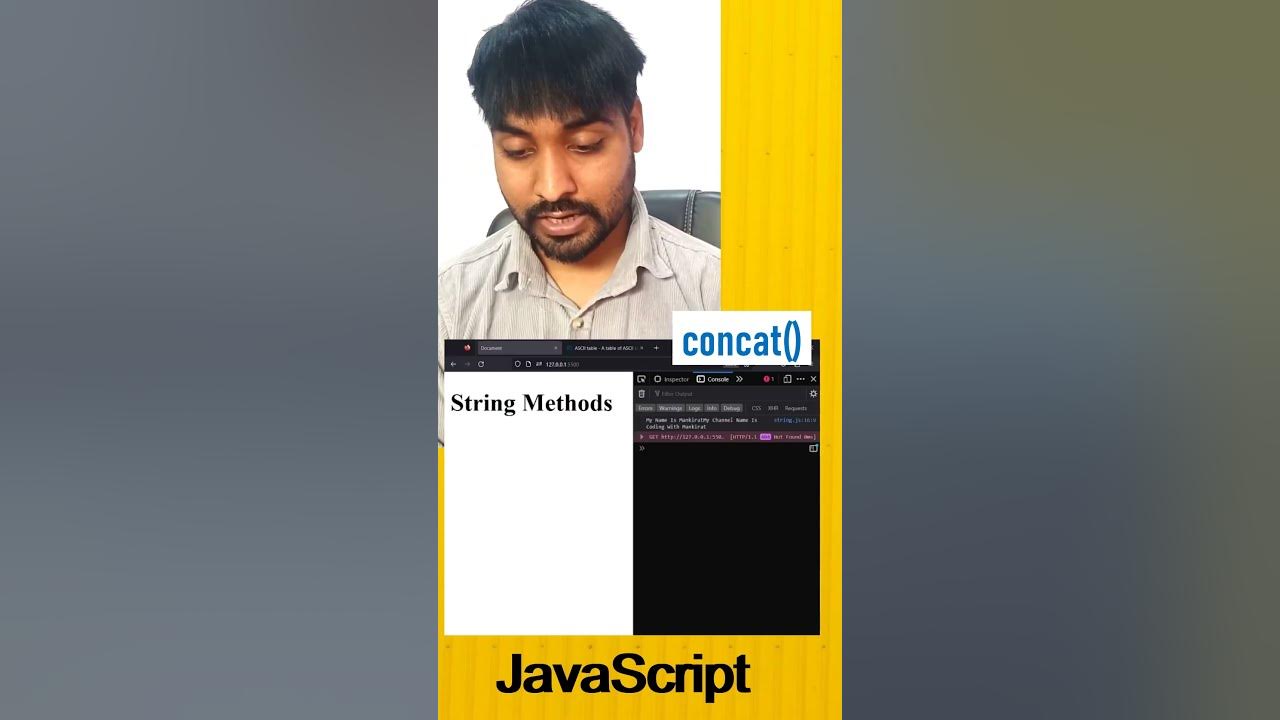 Concat Method In Javascript - YouTube