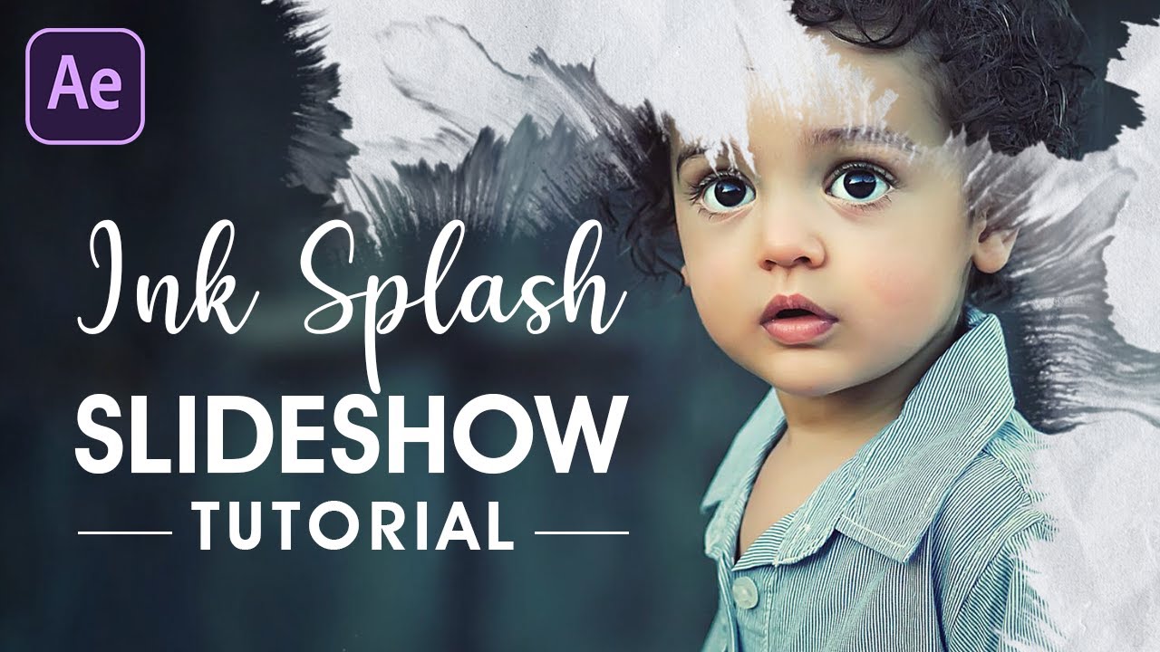 Ink Splash Slideshow Animation in Adobe After Effects | No Plugin ...