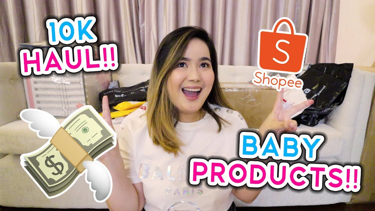 10K SHOPEE HAUL FOR BABY CHLEA!! - YouTube