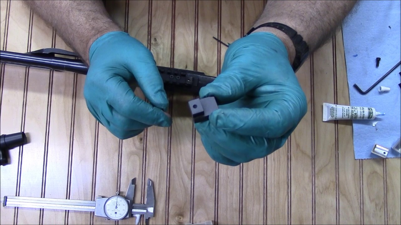 Mini 14 30 Mil Sights install - YouTube