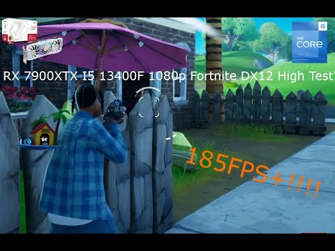 RX 7900XTX I5 13400F Fortnite DX12 High Test - YouTube