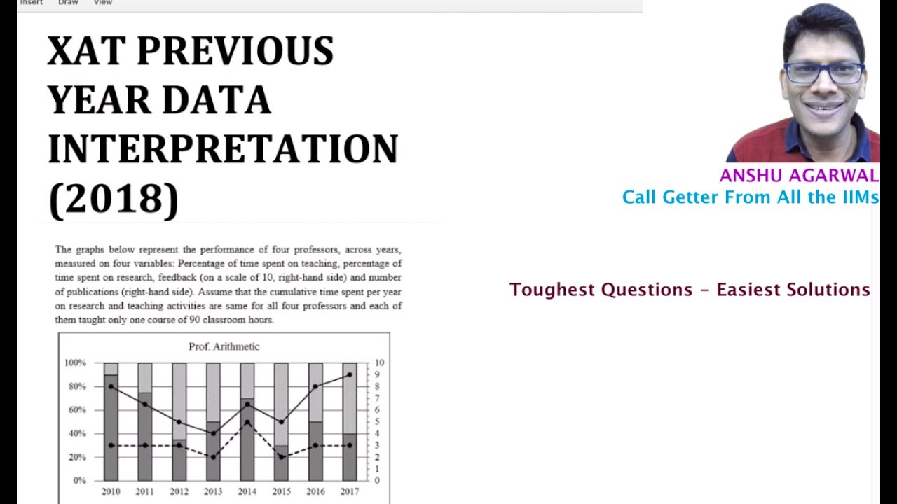 XAT 2018 Data Interpretation 02 | XAT 2021 preparation - YouTube