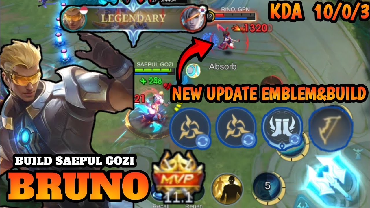 NEW UPDATE!! BRUNO EMBLEM&BUILD TERBARU PALING SAKIT 2024‼️ - MOBILE ...