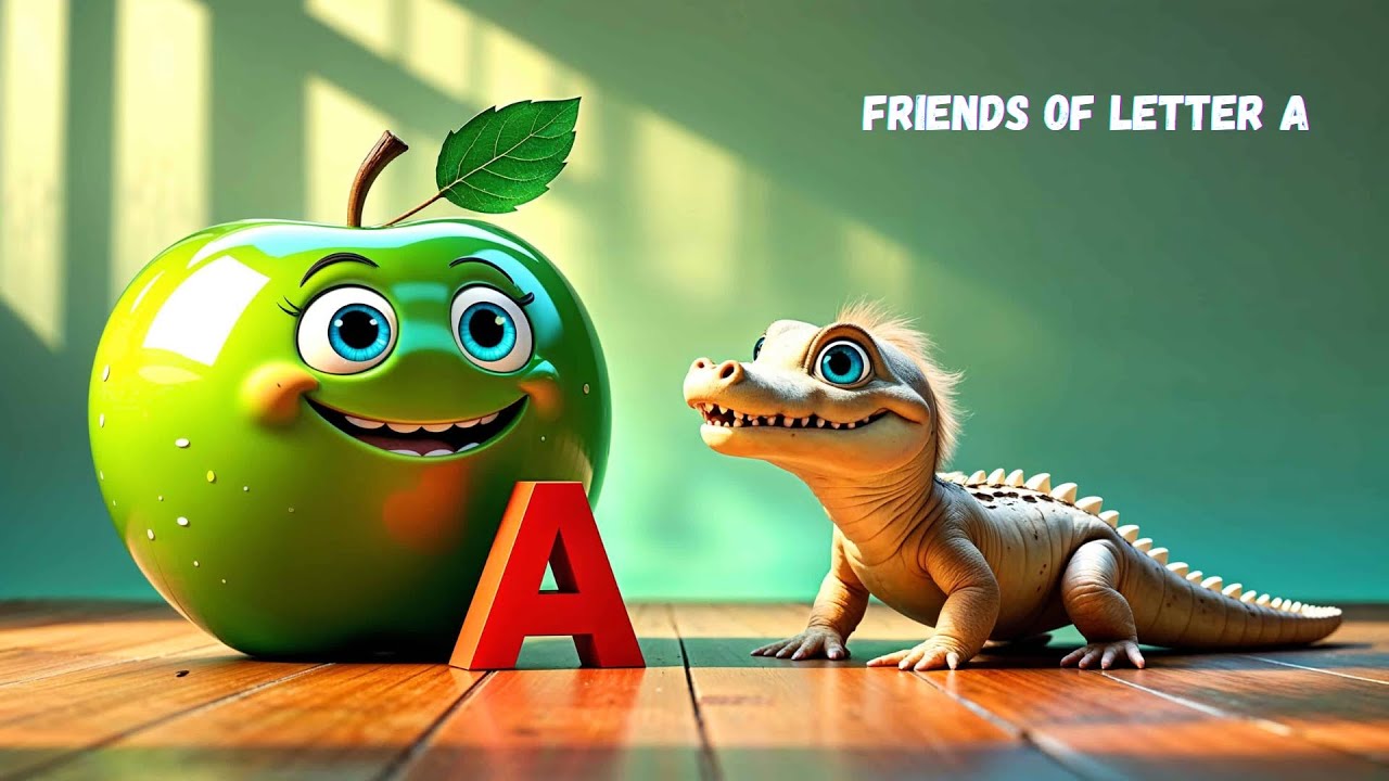 Meet the Friends of Letter A | Preschool & Toddler Learning Videos ...