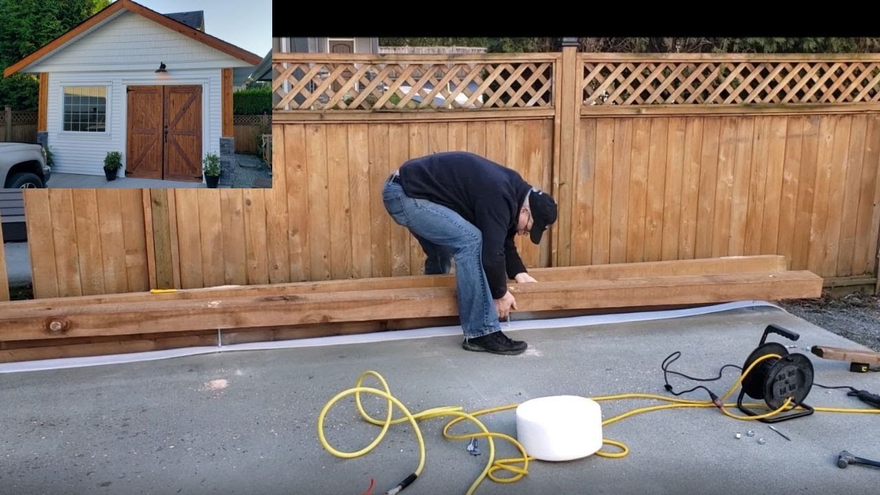 Dream Shop Build - Episode 1: sill plate installation - YouTube