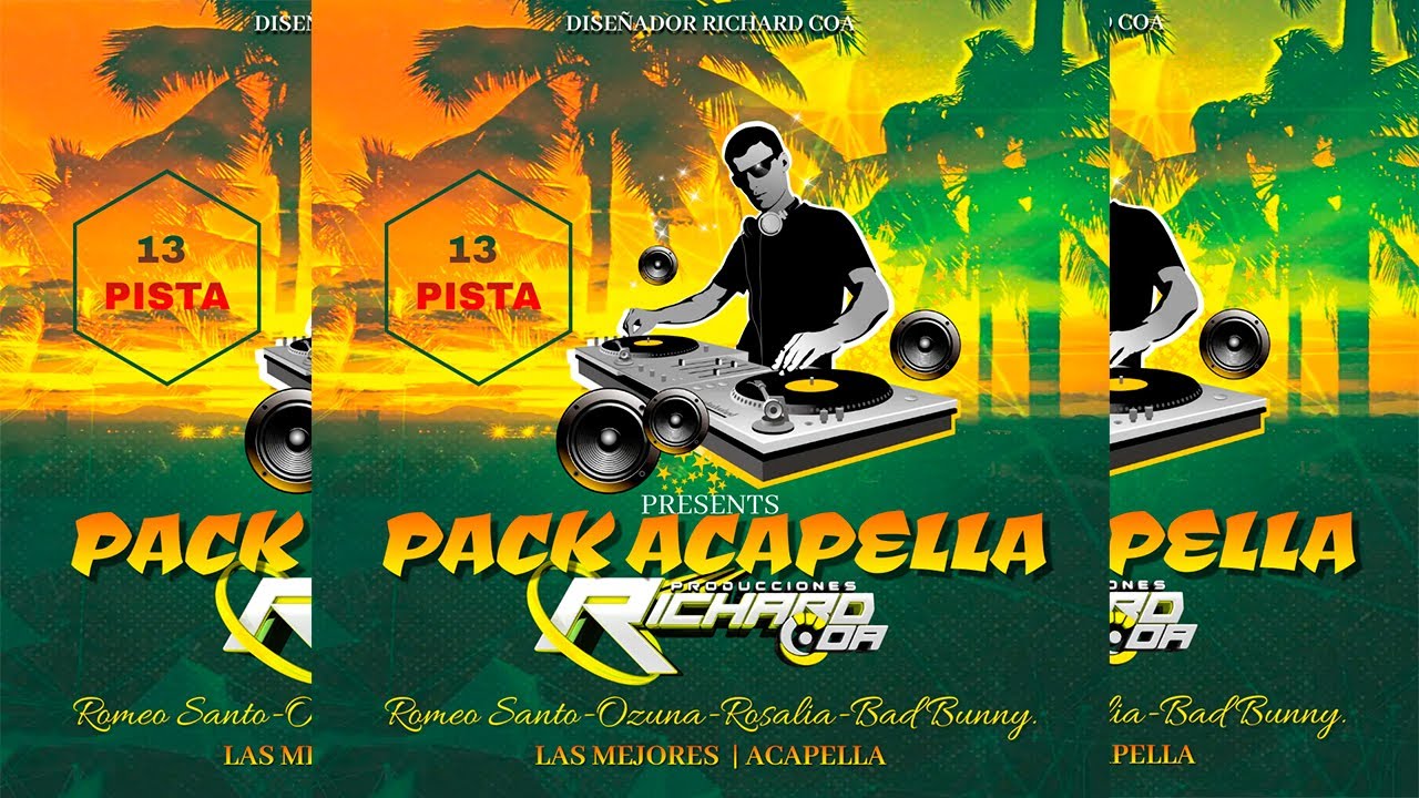 Pack De Acapella 13 Pista Producciones Richard Coa - YouTube