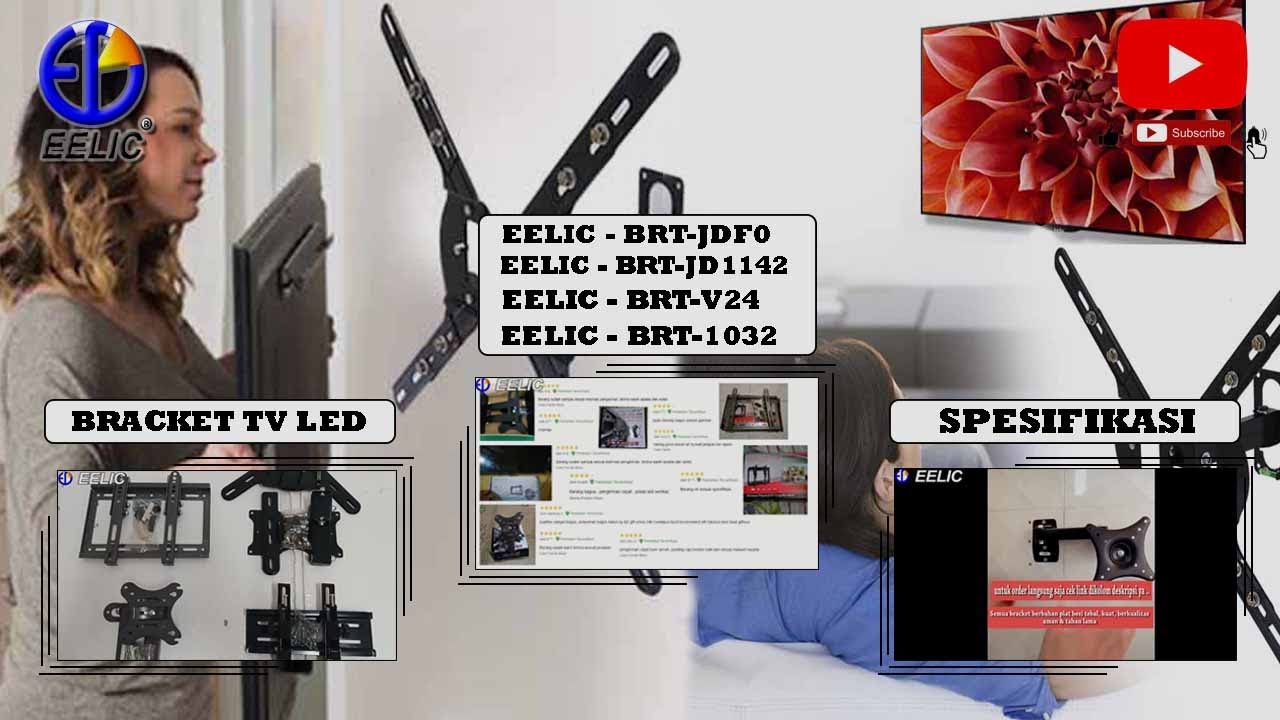EELIC BRACKET TV LED WALL BRAKET UNIVERSAL TV WALL MOUNT ADJUSTABLE & 4 ...