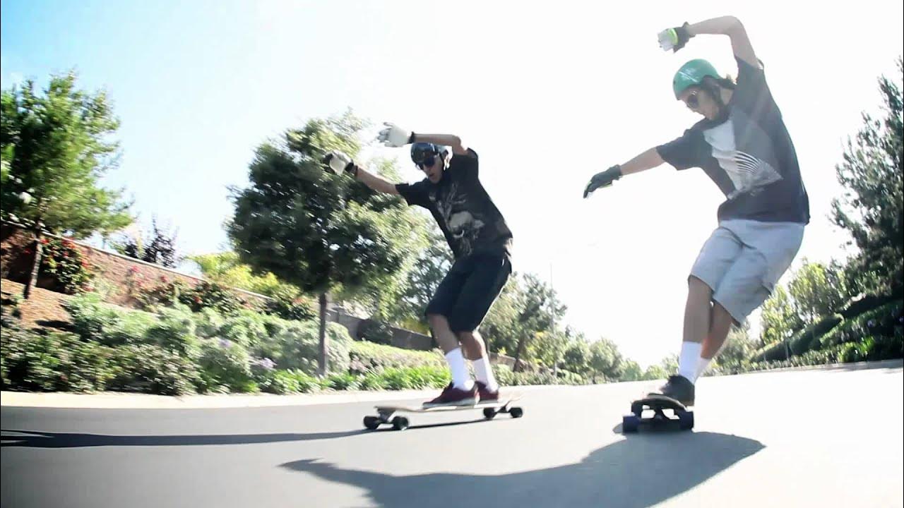 Freeride Skateboarding & Downhill Slides - YouTube