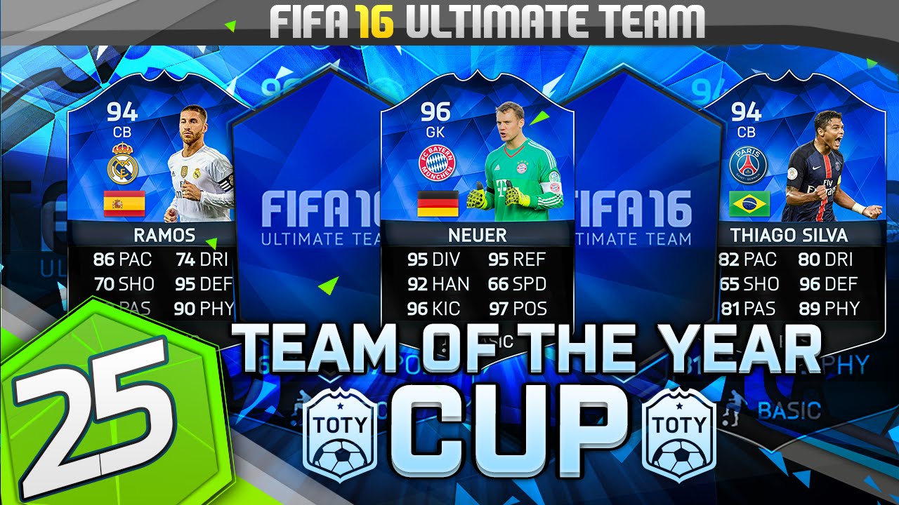 FIFA 16 Ultimate Team #25 - Winning TOTY Tournament / Team of the Year ...