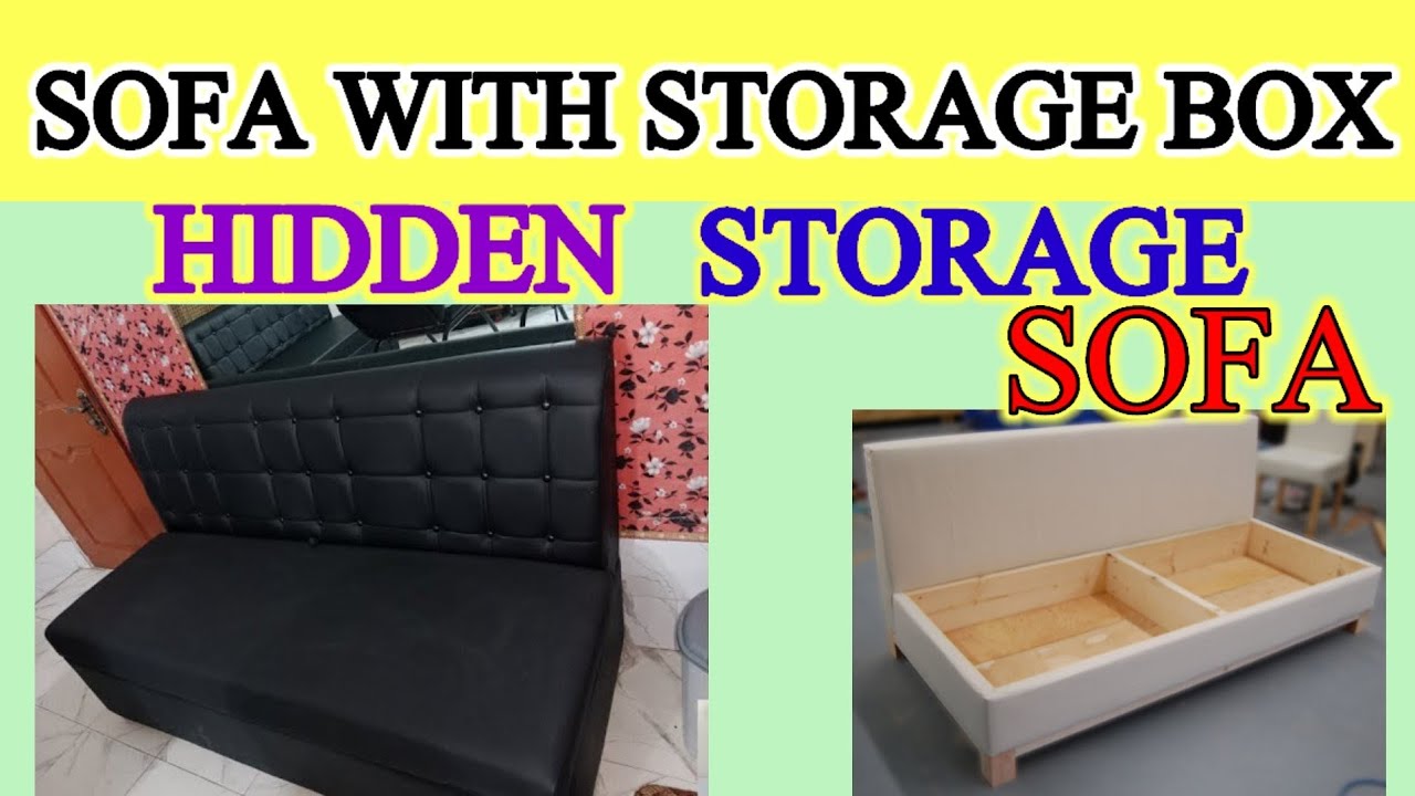 SOFA WITH STORAGE BOX / FULL STORAGE SOFA /HIDDEN STORAGE SOFA - YouTube