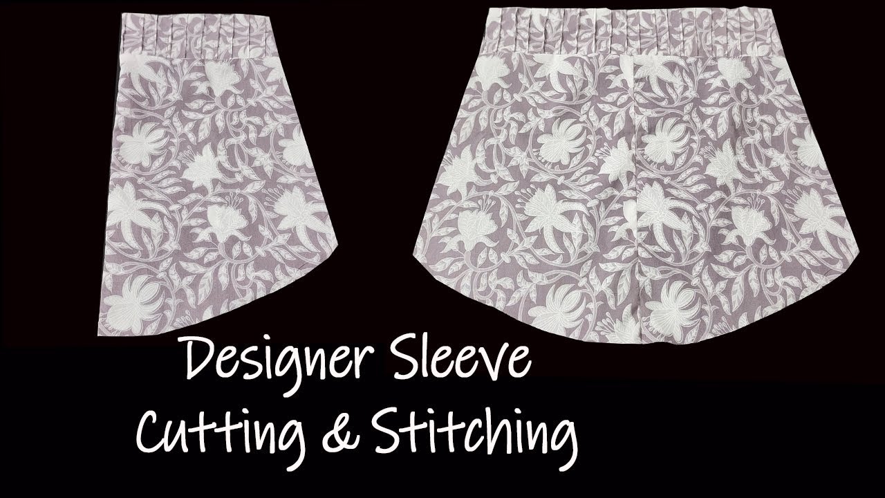 Easy Sleeve Design With Pintucks | Pintuck Sleeve Cutting & Stitching ...