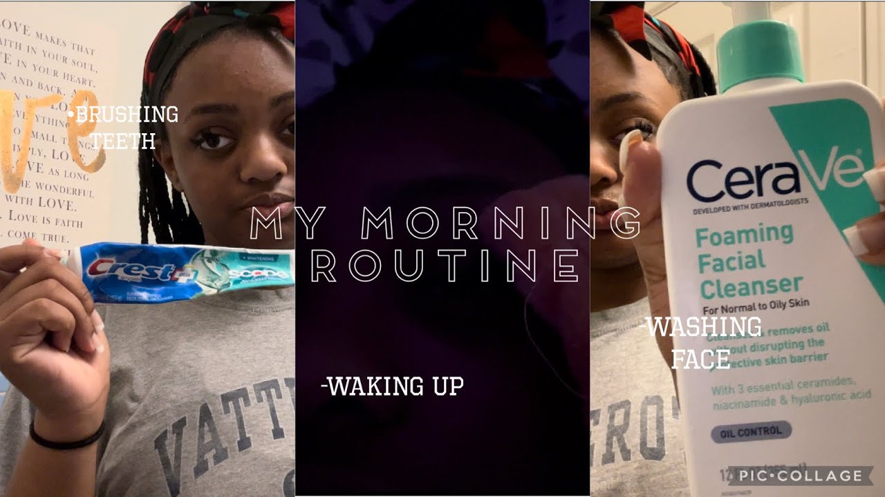 MORNING ROUTINE/WASHING FACE/BRUSHING TEETH - YouTube