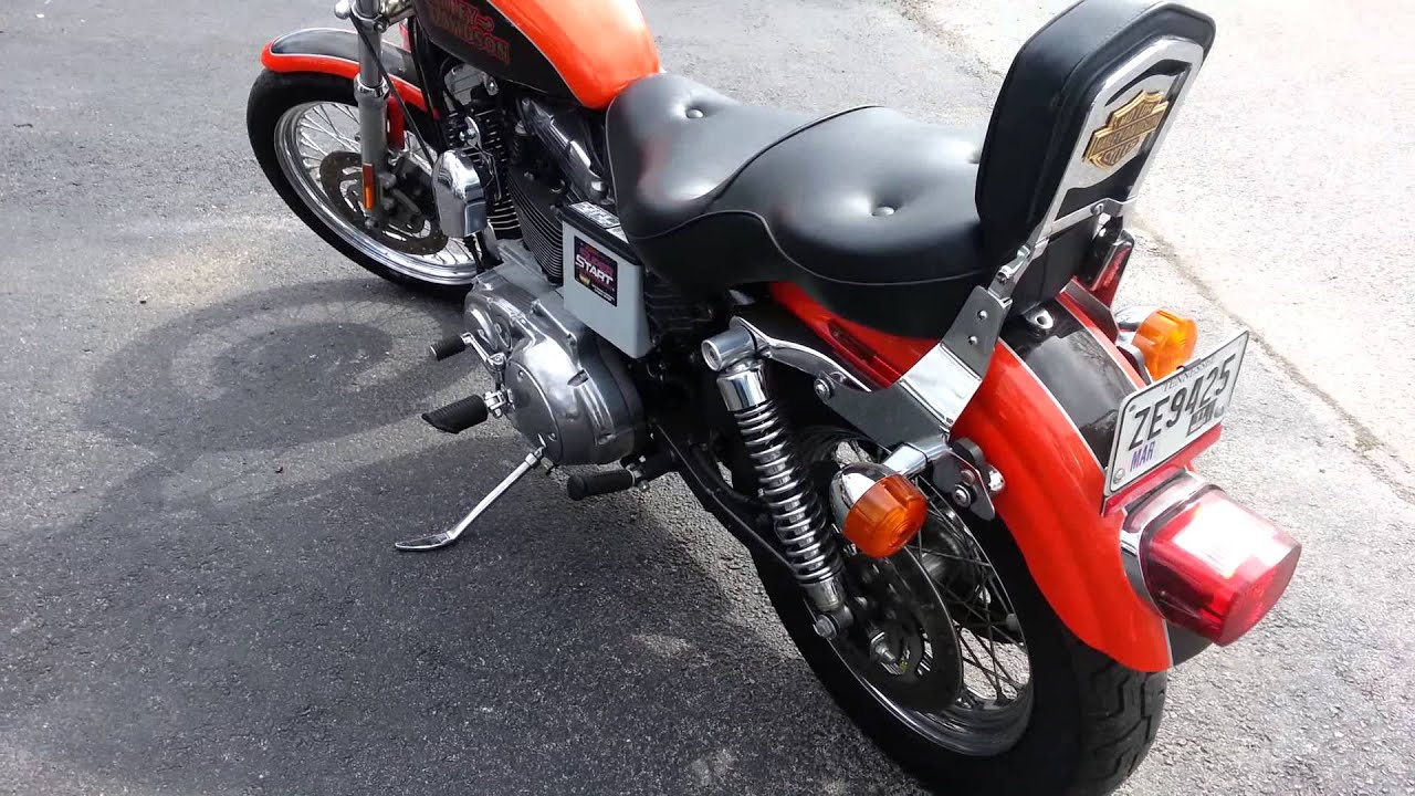 2001 Harley-Davidson sportster 1200 orange - YouTube