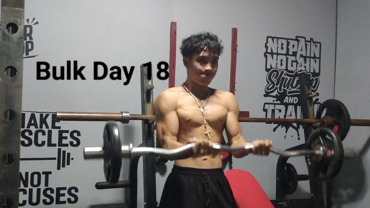 Winter Bulk Day 18 Back and Biceps - YouTube