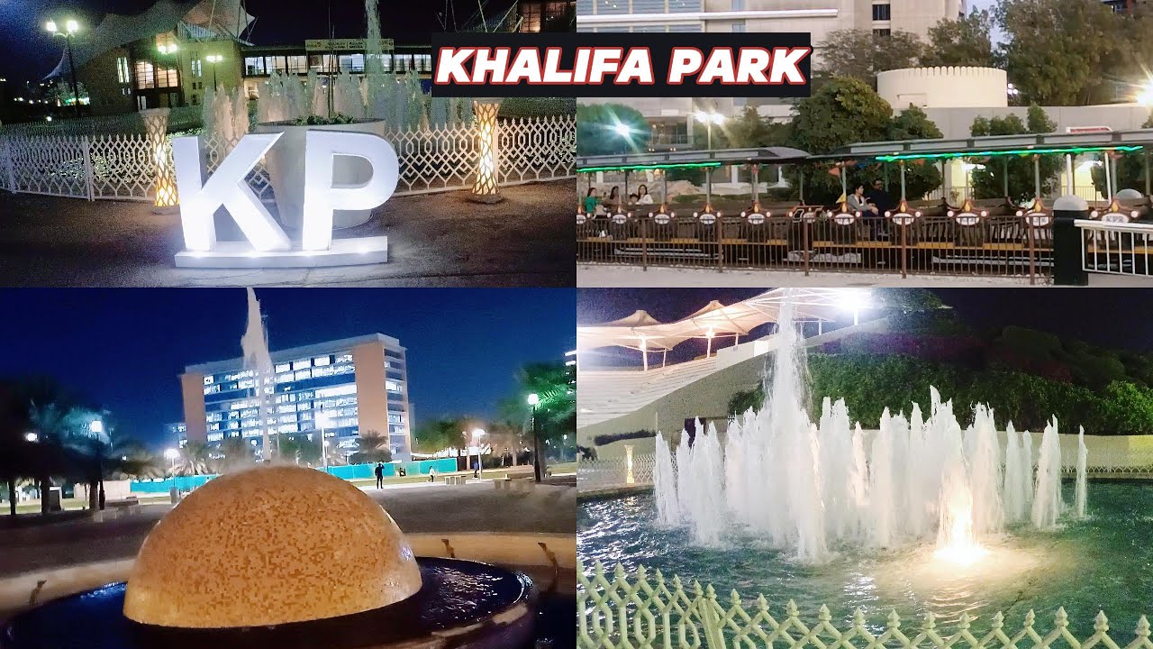 Khalifa Park Abu Dhabi | Water Park - YouTube