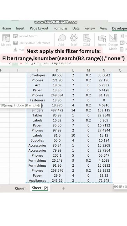 Dynamic Search Bar in Excel | Excel tips and tricks #excel #exceltutorial #exceltipsandtricks ...