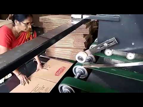 Side pasting machine - YouTube