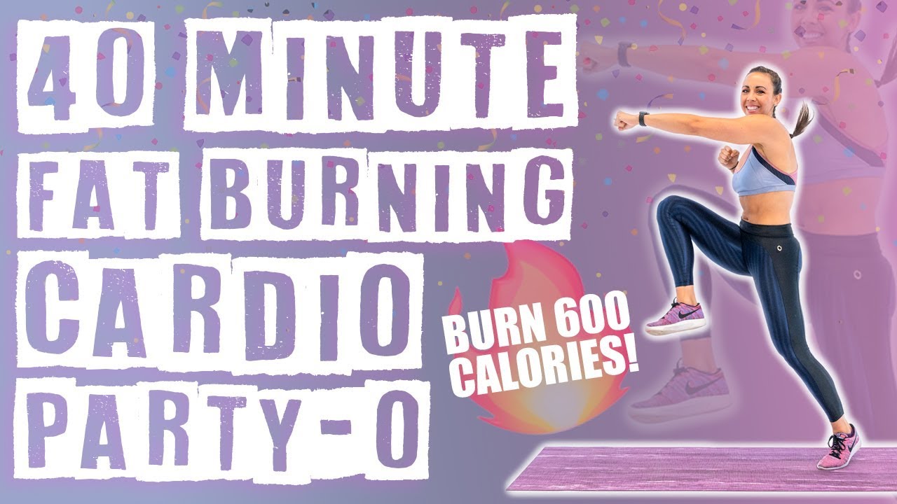 40 Minute Fat Burning Cardio Party-O Workout | No Equipment Needed 🔥 ...