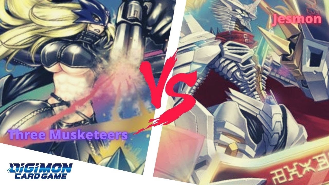 Digimon Card Game : Jesmon VS Three Musketeers - YouTube