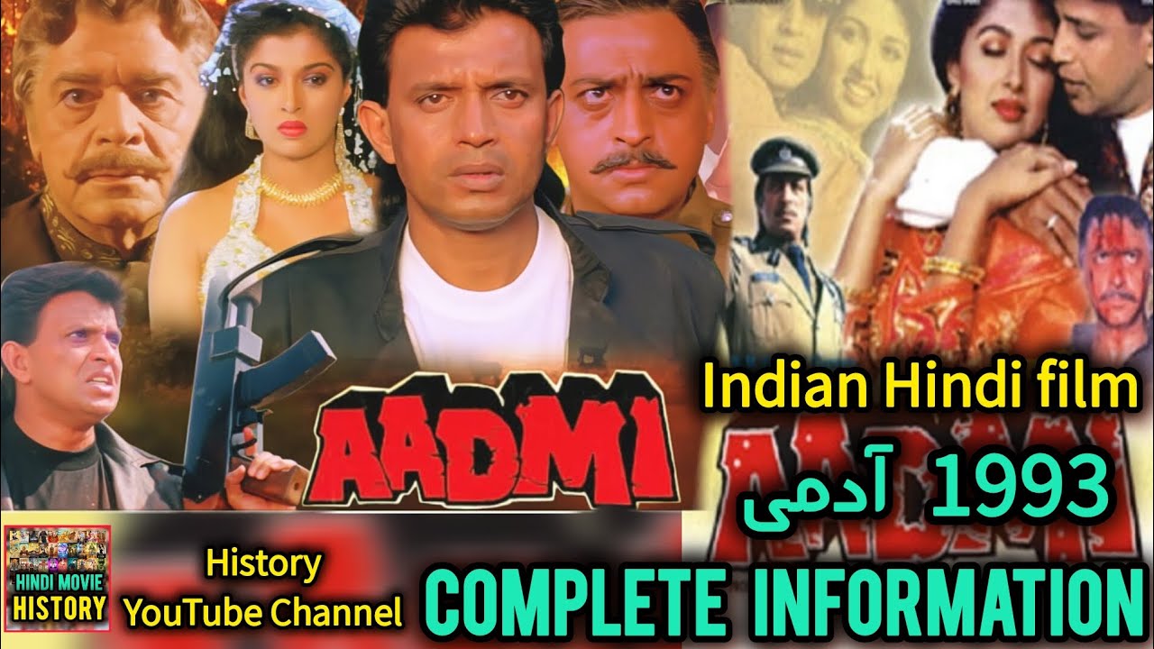 Aadmi 1993 Indian Hindi Movie | Bollywood movie history | Film History ...