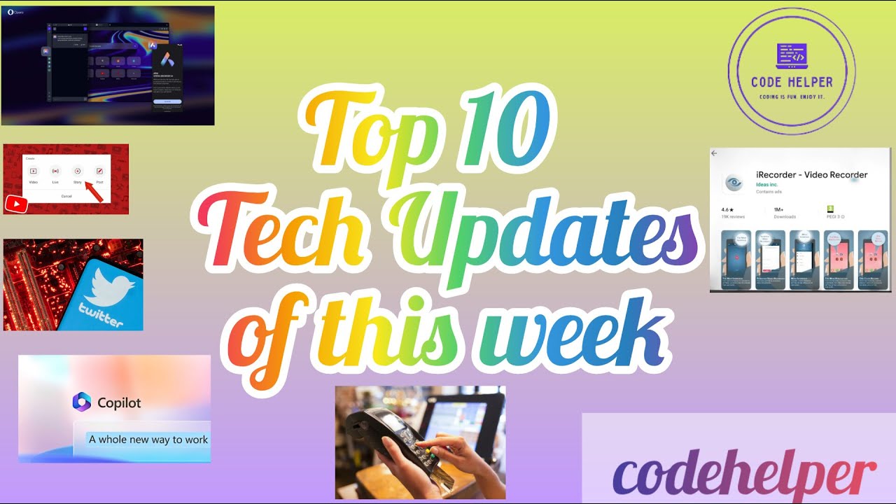 Top 10 Tech Updates of this week....#techupdates #windows#ai#whatsapp# ...