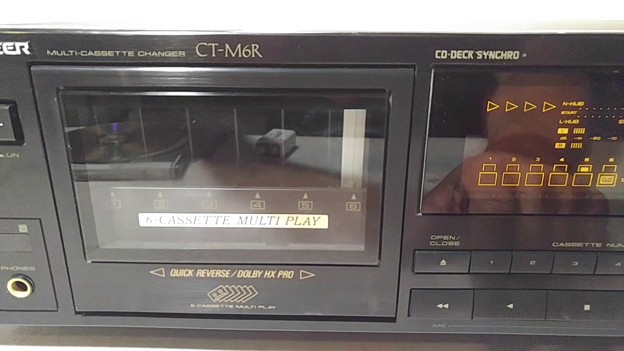 Pioneer CT-M6R 6-Cassette Changer/Player - YouTube