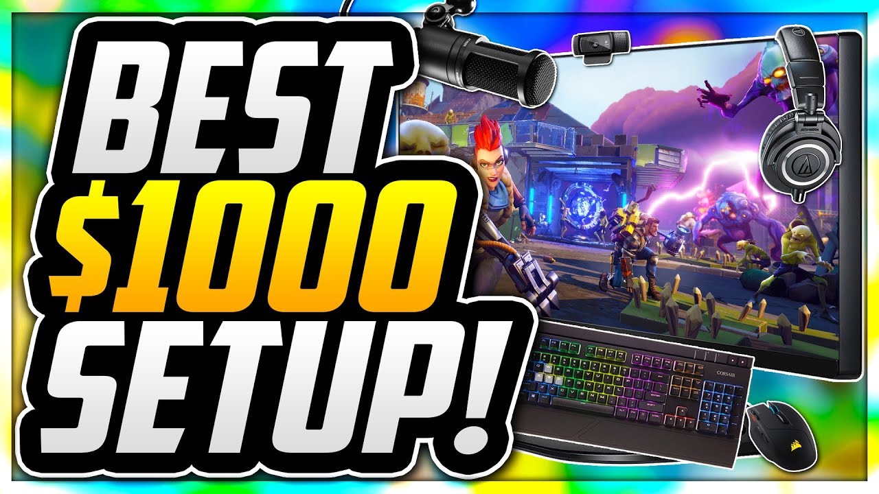 ULTIMATE $1000 BUDGET GAMING SETUP FOR NEW YOUTUBERS! BEST GAMING SETUP ...