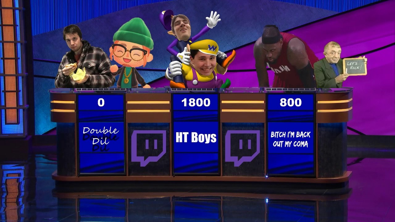 Twitch Jeopardy 5 - Double Dil VS HT Boys VS BIBOMC (FULL VOD) - YouTube