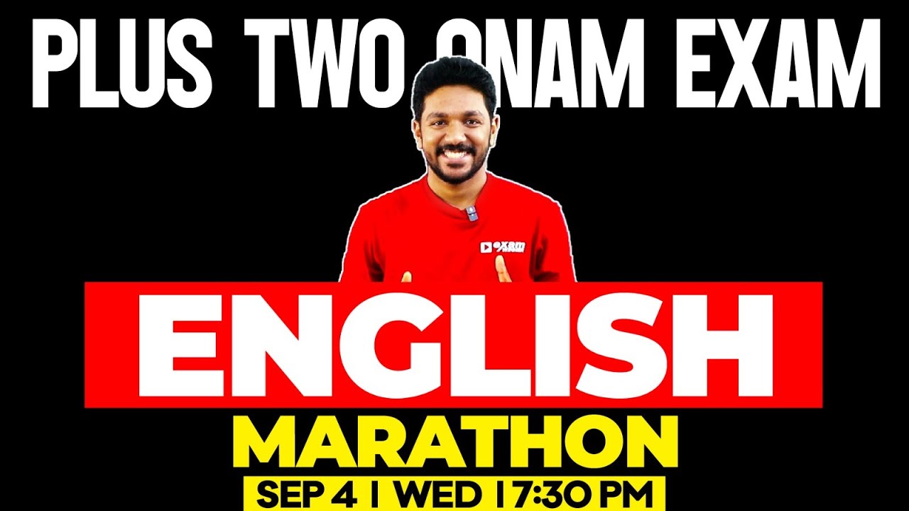 Plus Two English | Marathon + Grammar And Discourses | Onam Exam | Exam ...