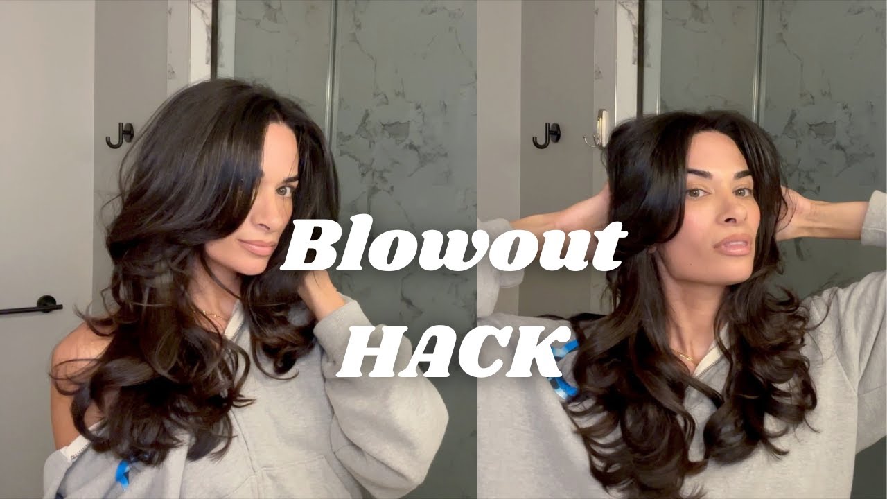 EASY 90s BLOWOUT with a STRAIGHTENER - YouTube