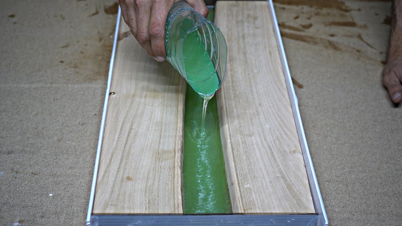 Epoxy Live Edge Cutting Board - YouTube