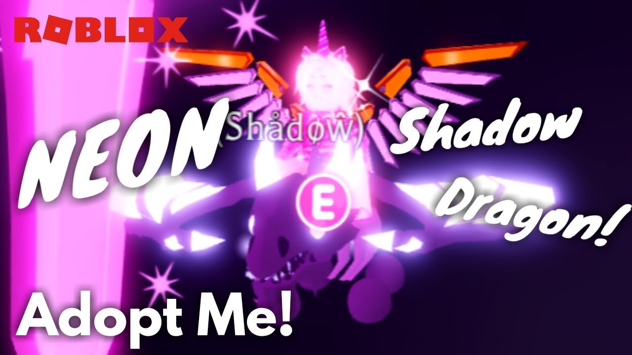 Making a NEON SHADOW DRAGON on Adopt Me! - Roblox {Adopt Me!} - YouTube