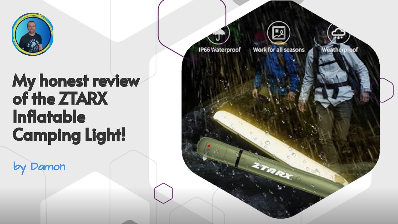 My honest review of the ZTARX Inflatable Camping Light! - YouTube