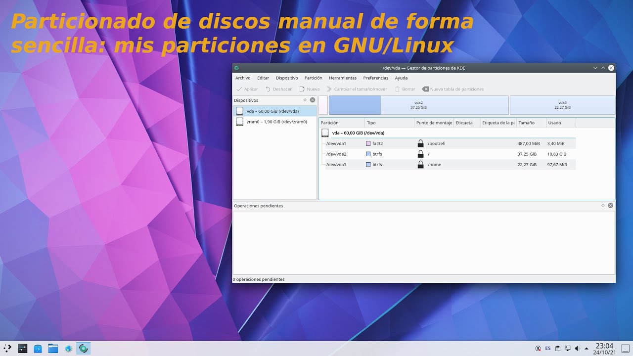 Particionado de discos manual de forma sencilla: mis particiones en GNU ...