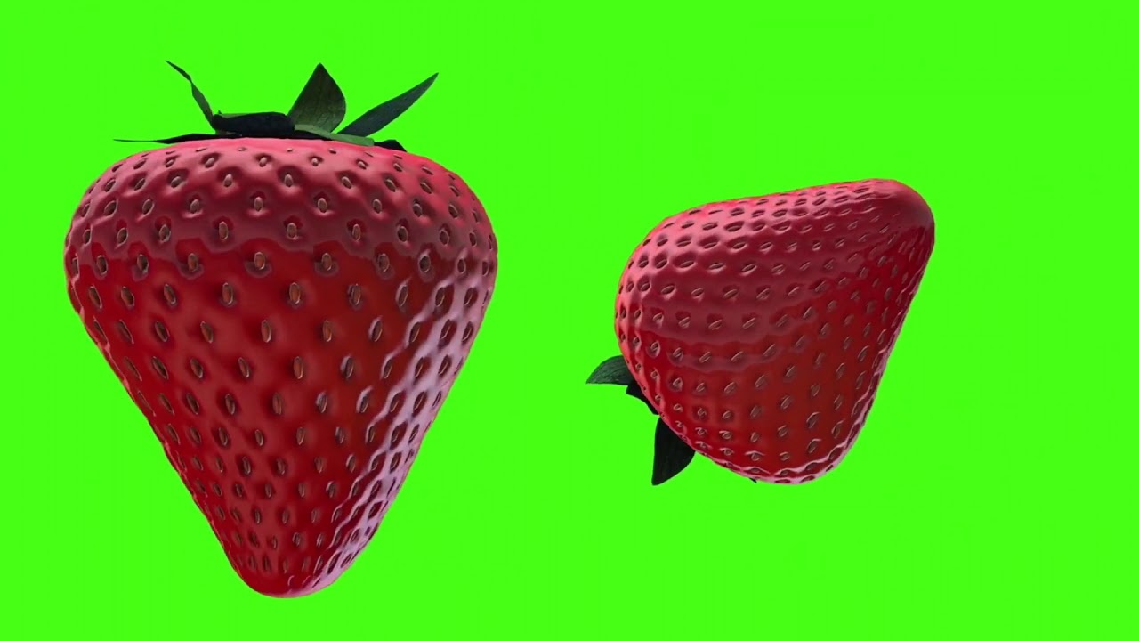 GREEN SCREEN STRAWBERRIES 🍓 🍓 - YouTube