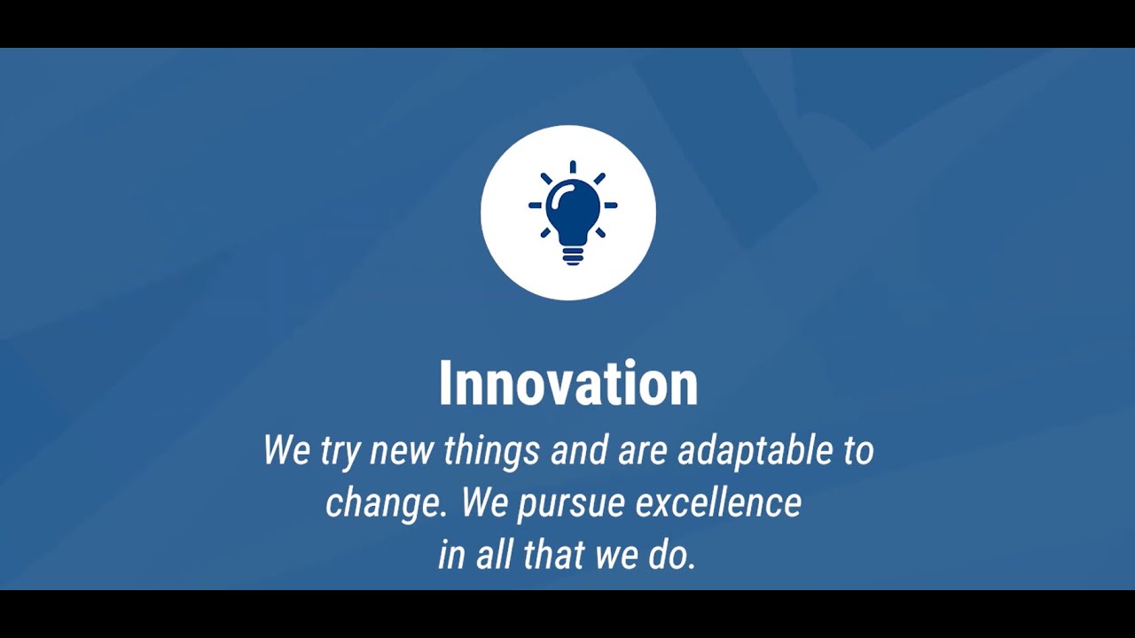 Our Core Values: Innovation - YouTube