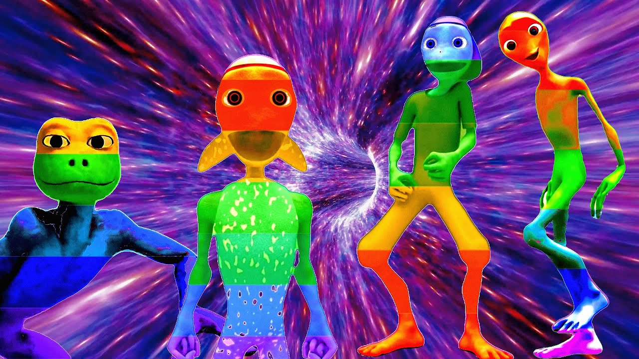 🌈👽💃🕺Alien Dance Party in Wormhole Travel: Dame Tu Cosita vs. Patila vs ...