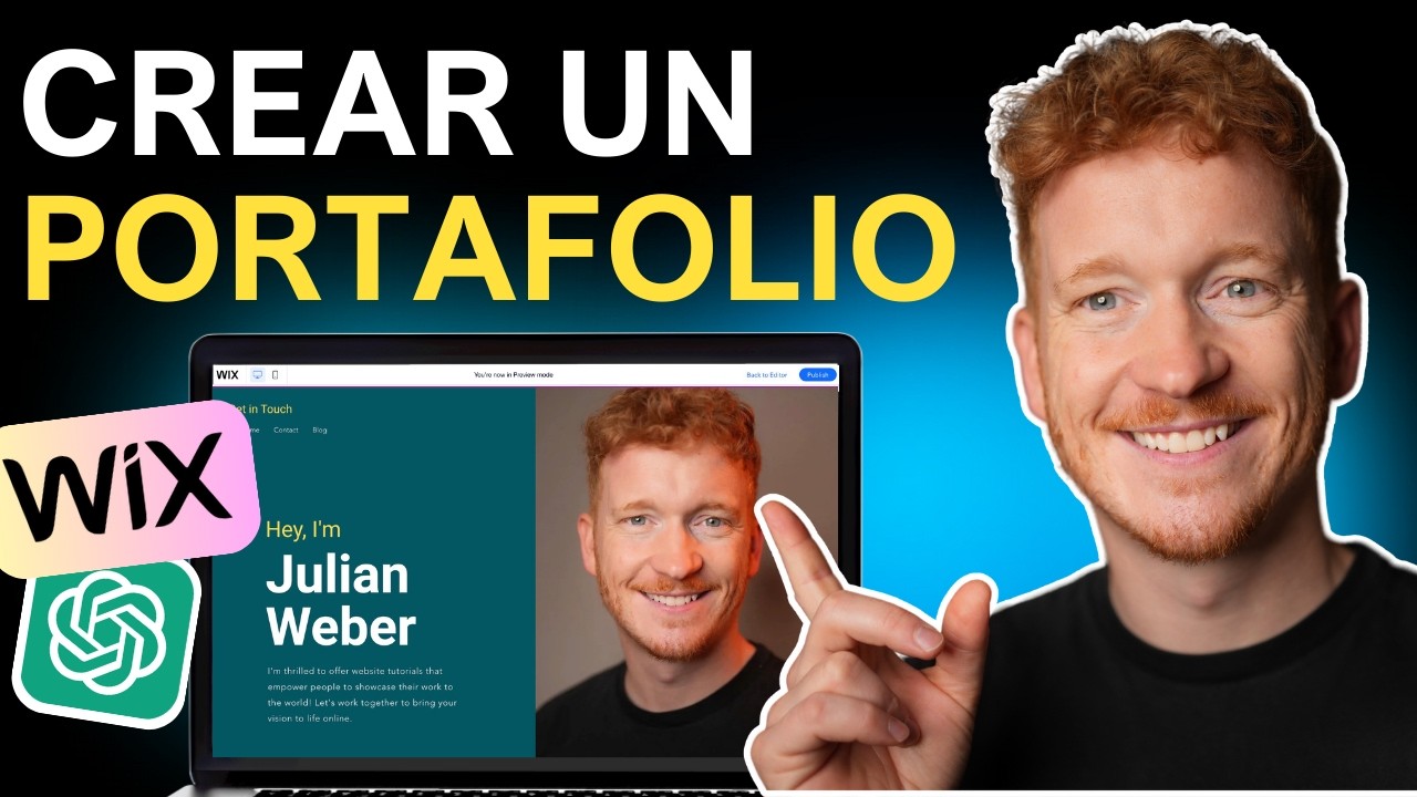 Tutorial de Wix 2025 - Cómo crear un Sitio Web de Portafolio en WIX - YouTube
