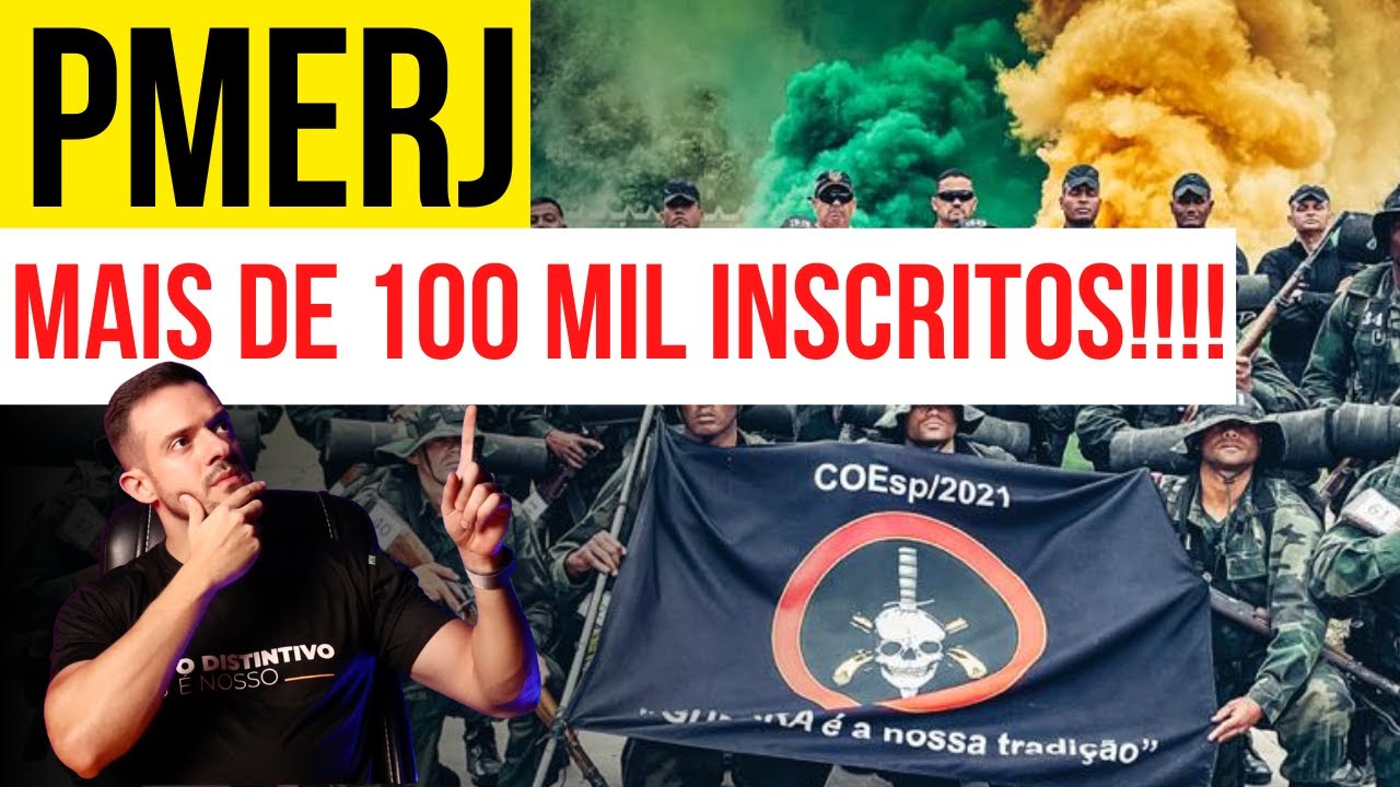 Concurso PMERJ Soldado: MAIS de 100 MIL INSCRITOS!!!! Confira a demanda ...