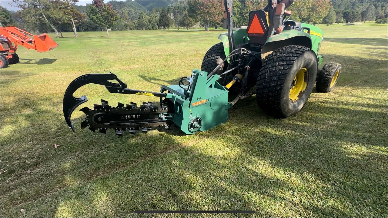 3 Point Hitch Trencher Attachment - TPL Trencher by Trenchit - YouTube