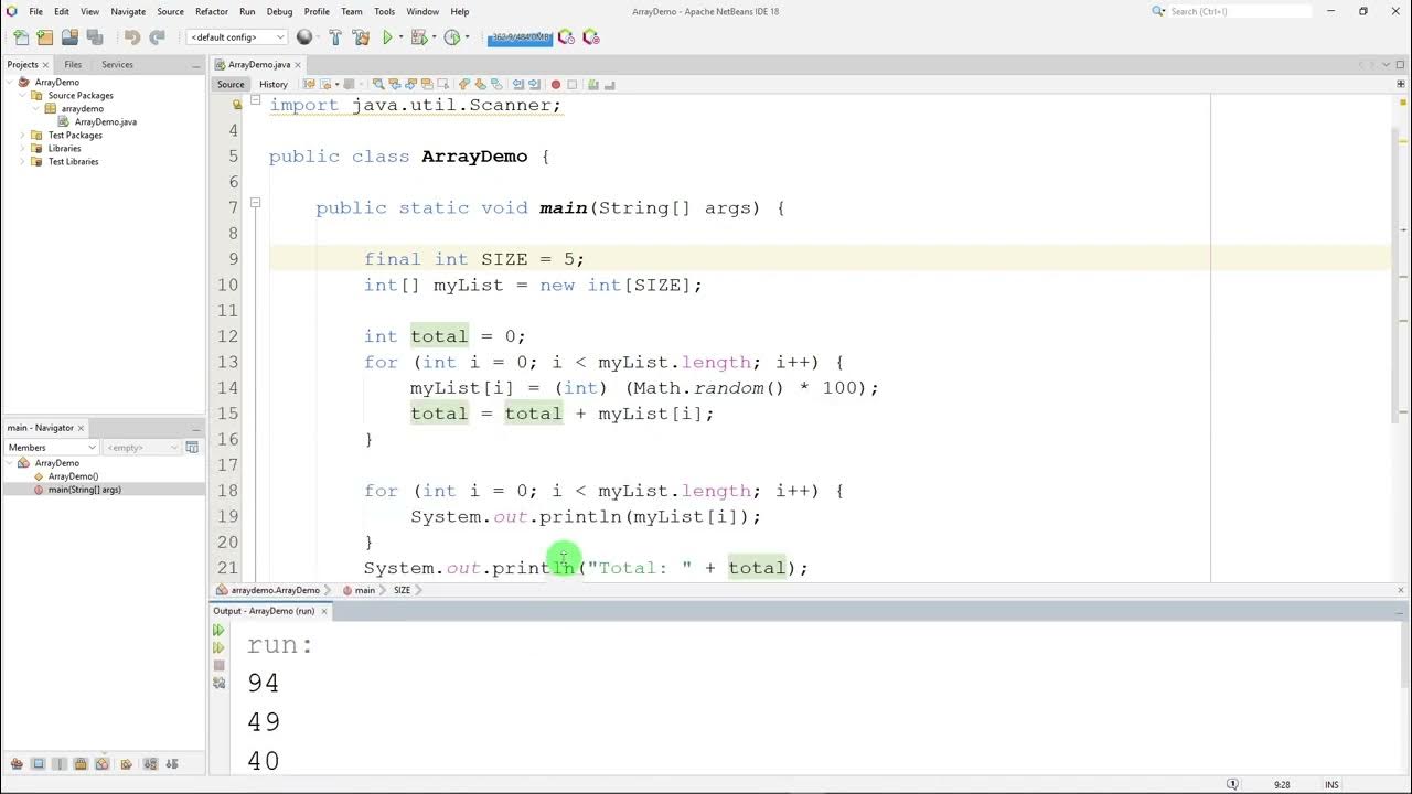 Java Some Common Array Algorithms Youtube