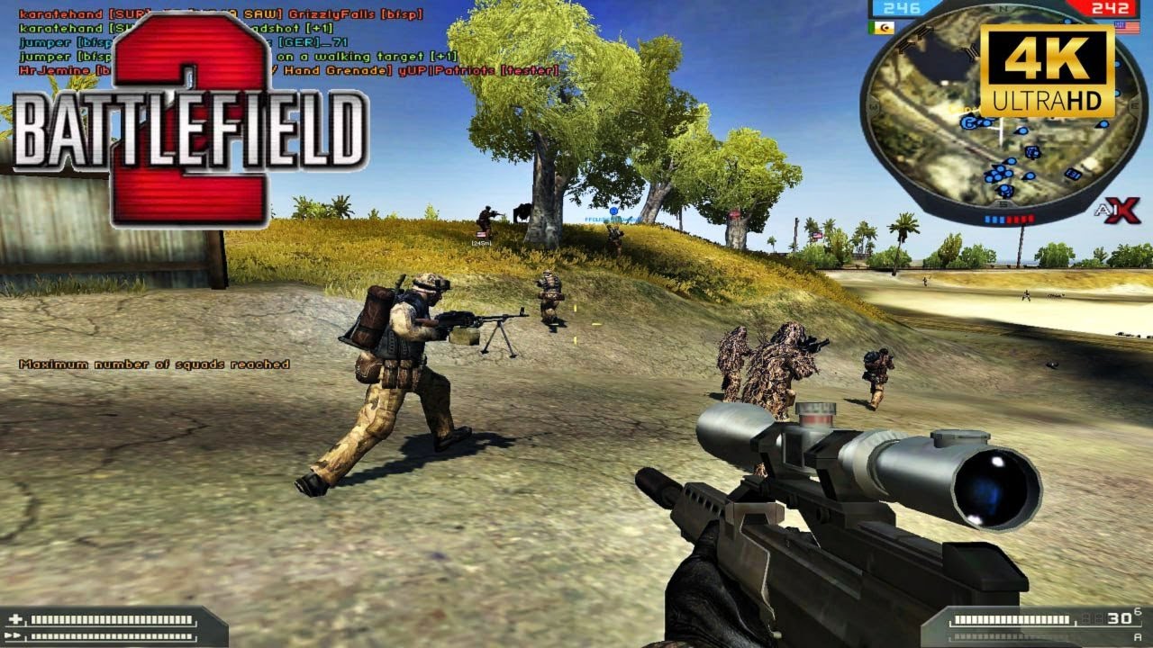 Battlefield 2 (2005) AIX Mod 100 vs 100 Full 4K gameplay - YouTube