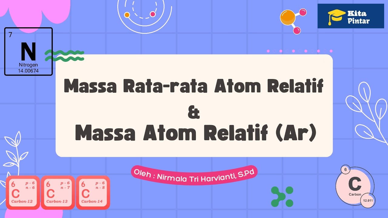 Stoikiometri/Massa Rata-rata Atom/Massa Atom Relatif (Ar)/Kimia Kelas X ...