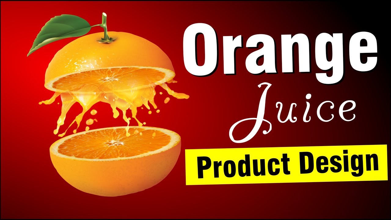 orange juice product design in coreldraw | orange design in coreldraw ...
