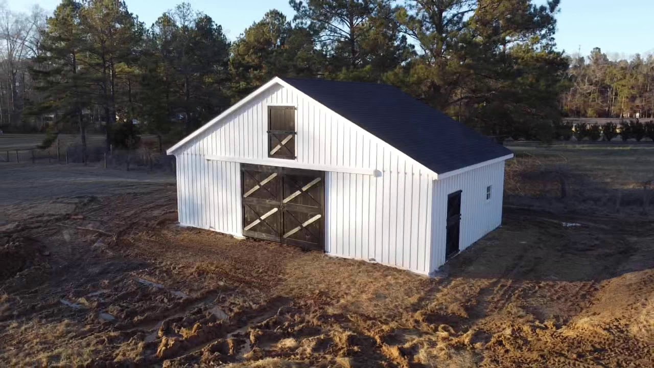 36x24 Kennebec Modular Barn - YouTube