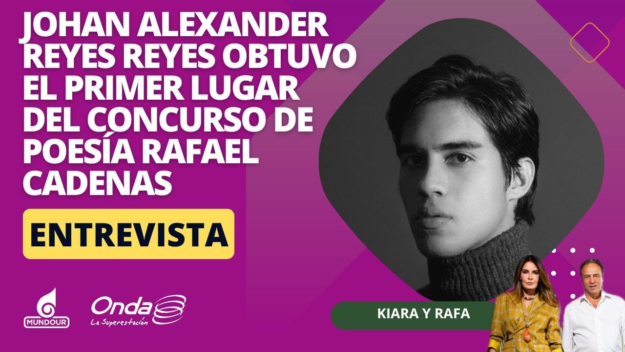 Johan Alexander Reyes Reyes obtuvo el primer lugar del concurso de ...