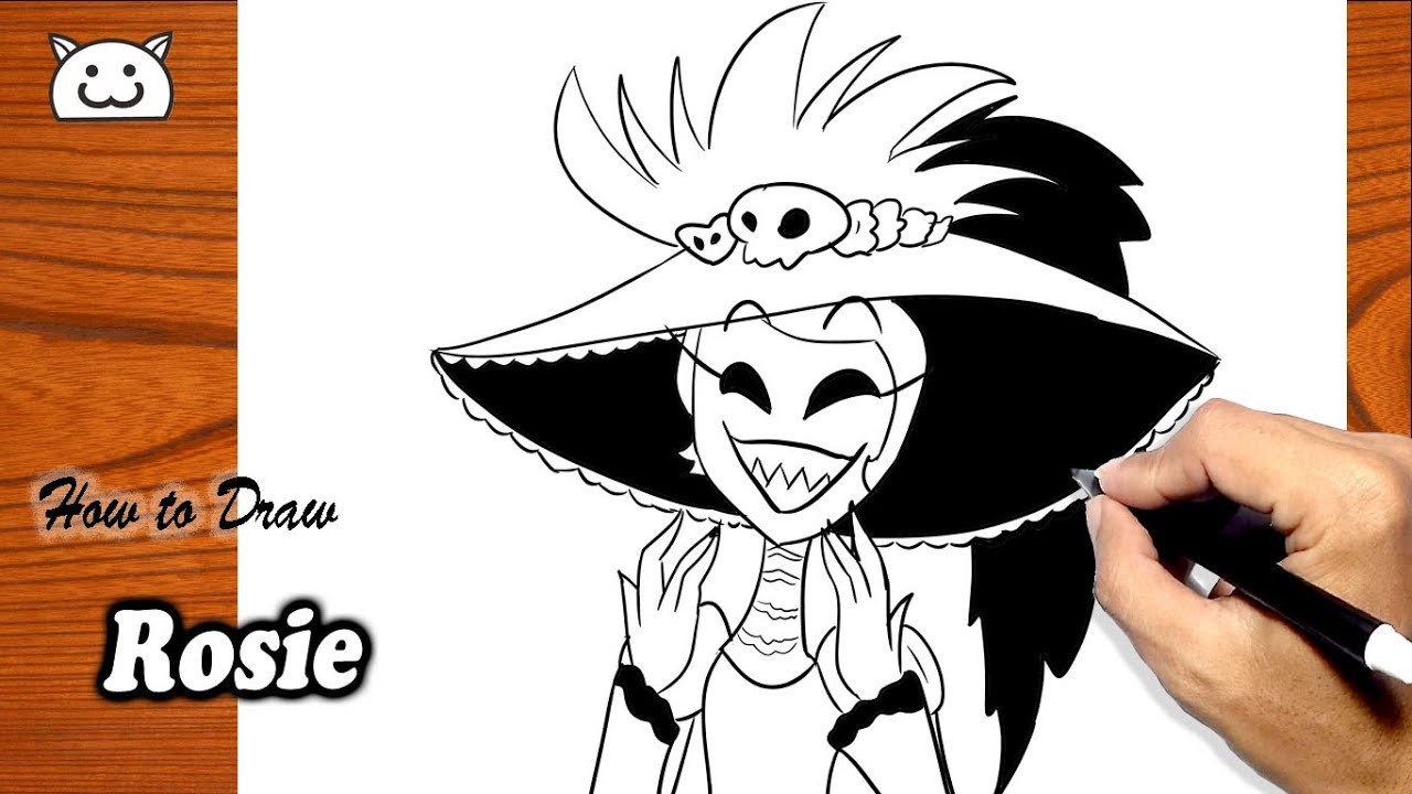 How to Draw Rosie | Hazbin Hotel - YouTube
