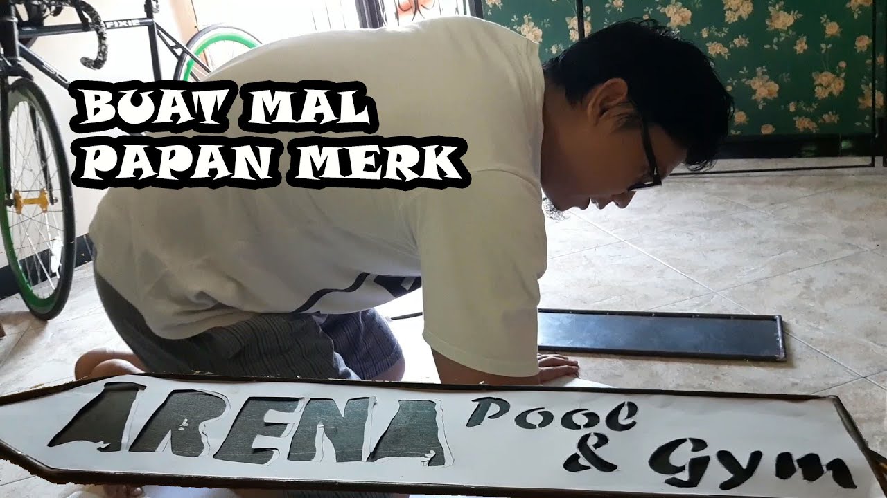 Buat Mal Tulisan Papan Merk dan Himbauan New Normal - YouTube
